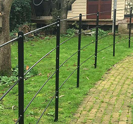 Traditional Solid Steel Estate Fencing