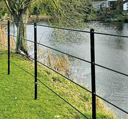 Traditional Solid Steel Estate Fencing